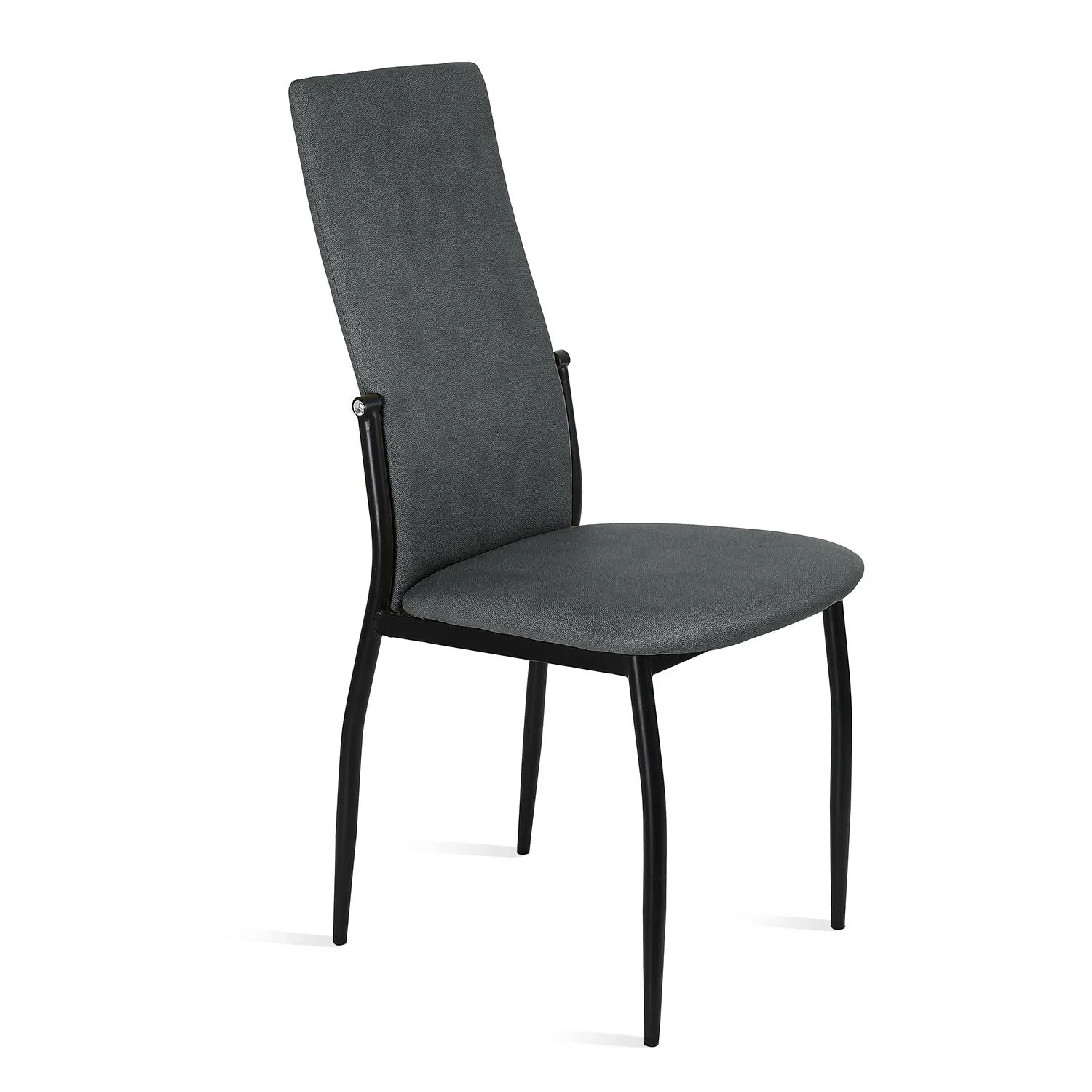 Silla Tapizada Lady PU Negra - Muebles | Lúzete