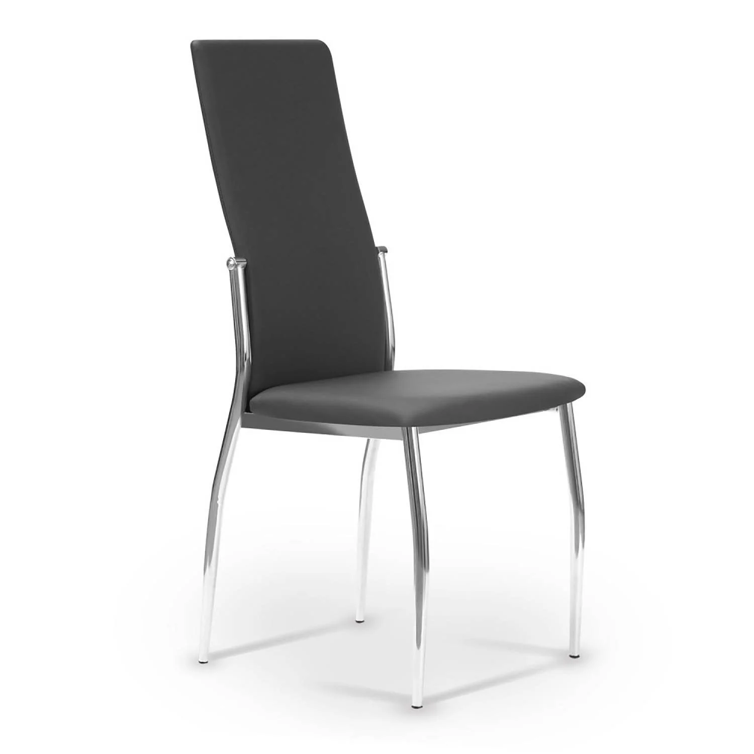 Silla Tapizada Lady PU Negra - Muebles | Lúzete