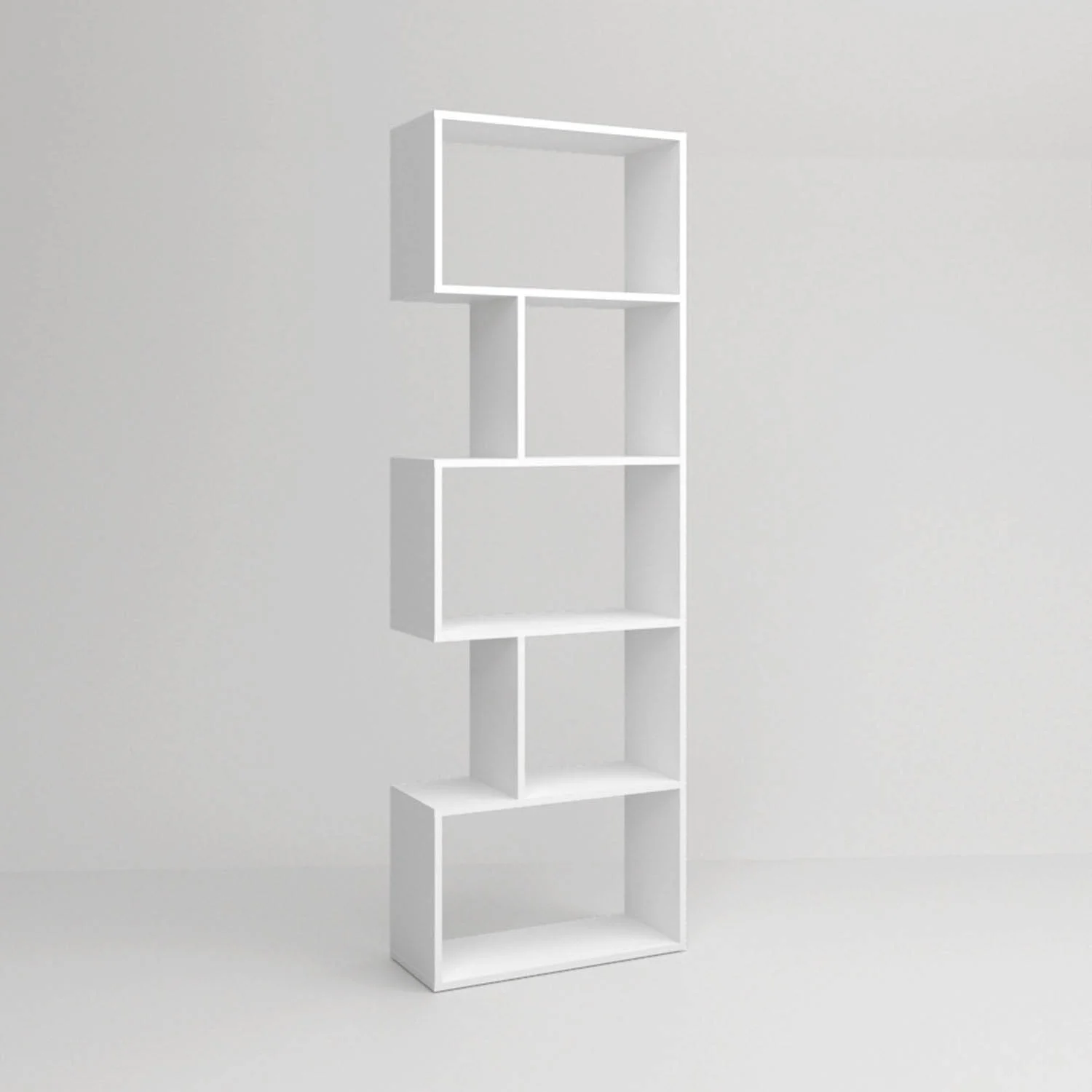 Estantería De 60 x 180 Cm Blanco Mate Kurt | Lúzete