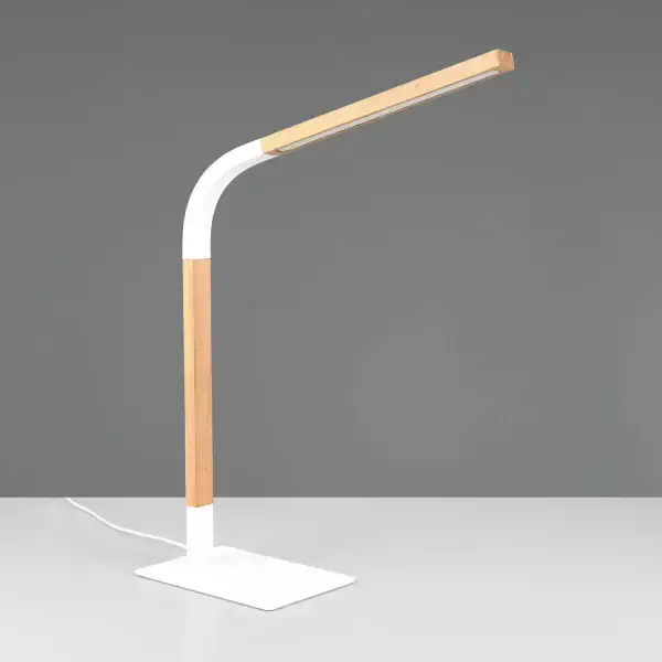 Lámpara De Mesa LED 7W 3000K Metal Blanco Nelson | Lúzete